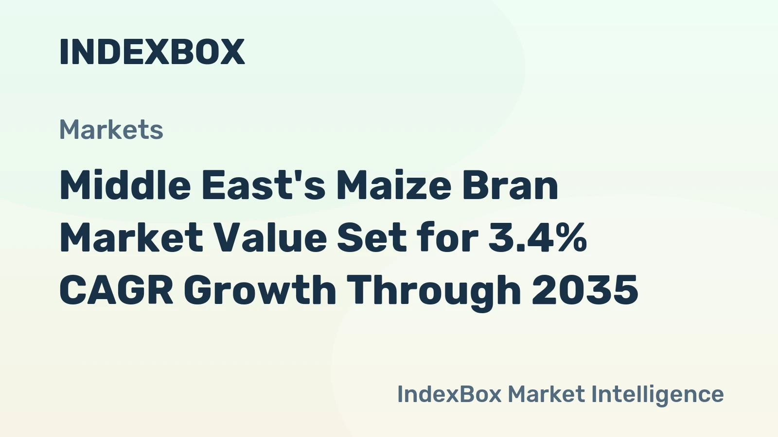 Middle East's Maize Bran Market Value Set for 3.4% CAGR Growth Through 2035