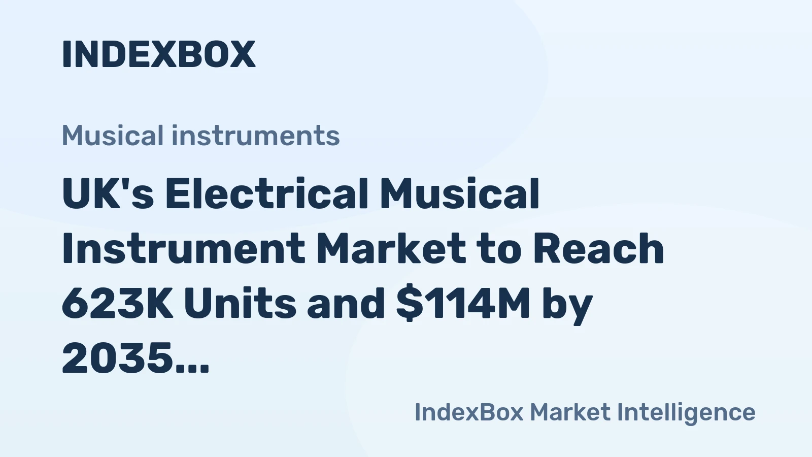 UK's Electrical Musical Instrument Market to Reach 623K Units and $114M by 2035