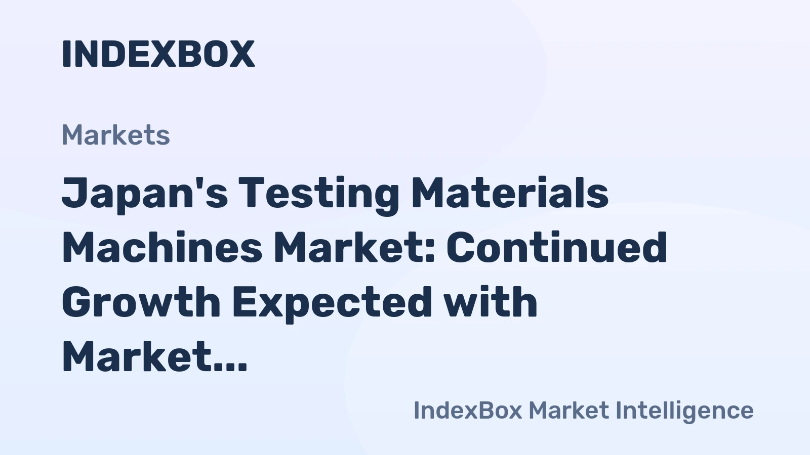 Japan's Testing Materials Machines Market: Continued Growth Expected with Market Volume Reaching 17K Units and Market Value at $52M by 2035