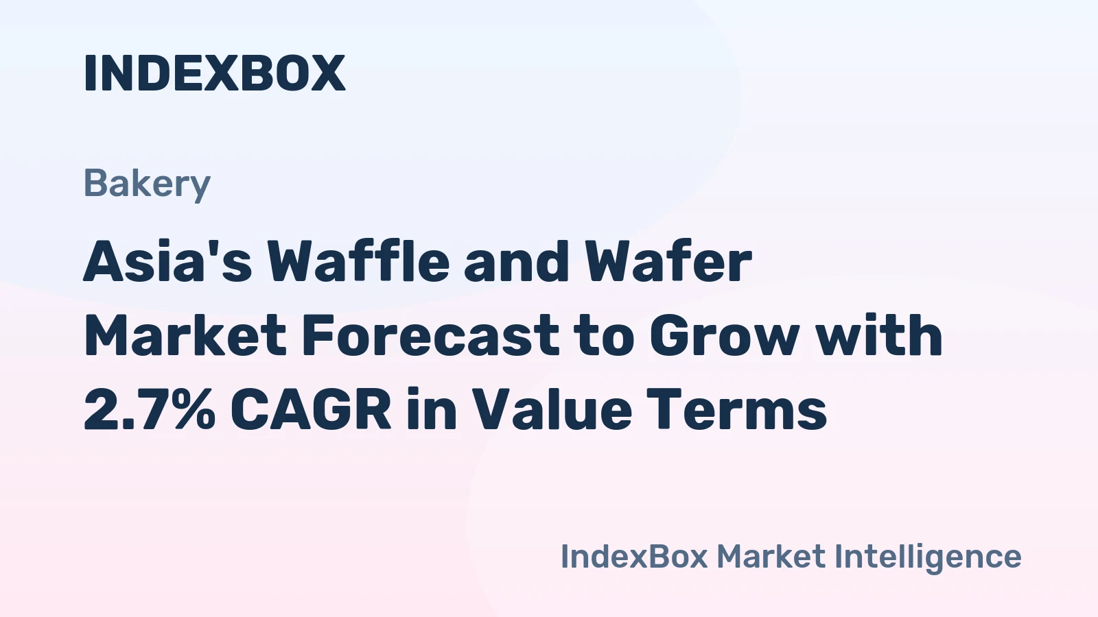 Asia's Waffle and Wafer Market Forecast to Grow with 2.7% CAGR in Value Terms