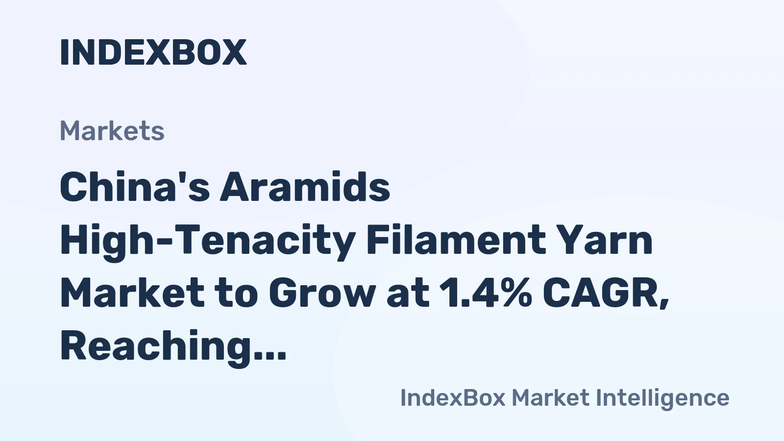 China's Aramids High-Tenacity Filament Yarn Market to Grow at 1.4% CAGR, Reaching 82K tons by 2035
