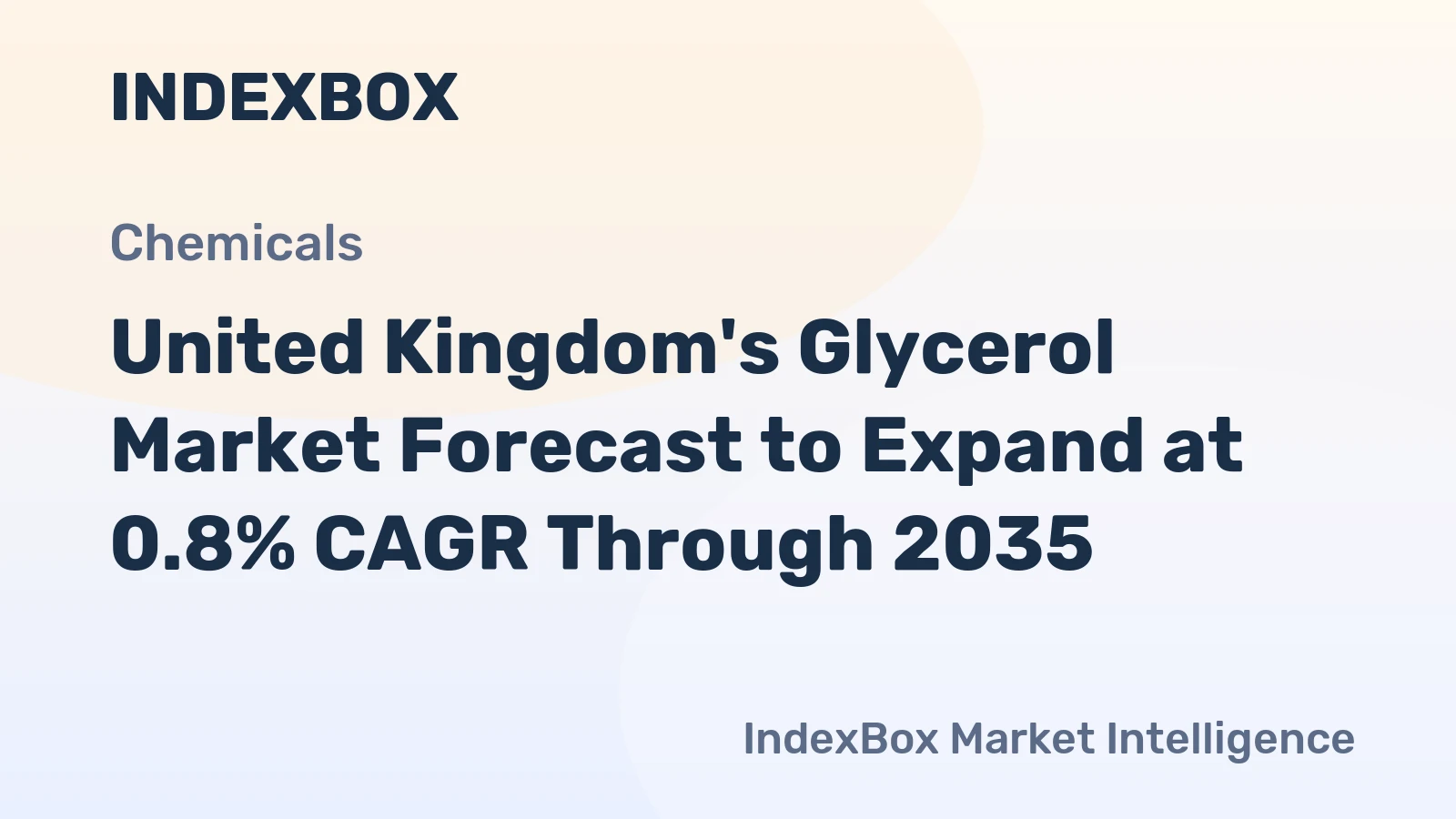 United Kingdom's Glycerol Market Forecast to Expand at 0.8% CAGR Through 2035
