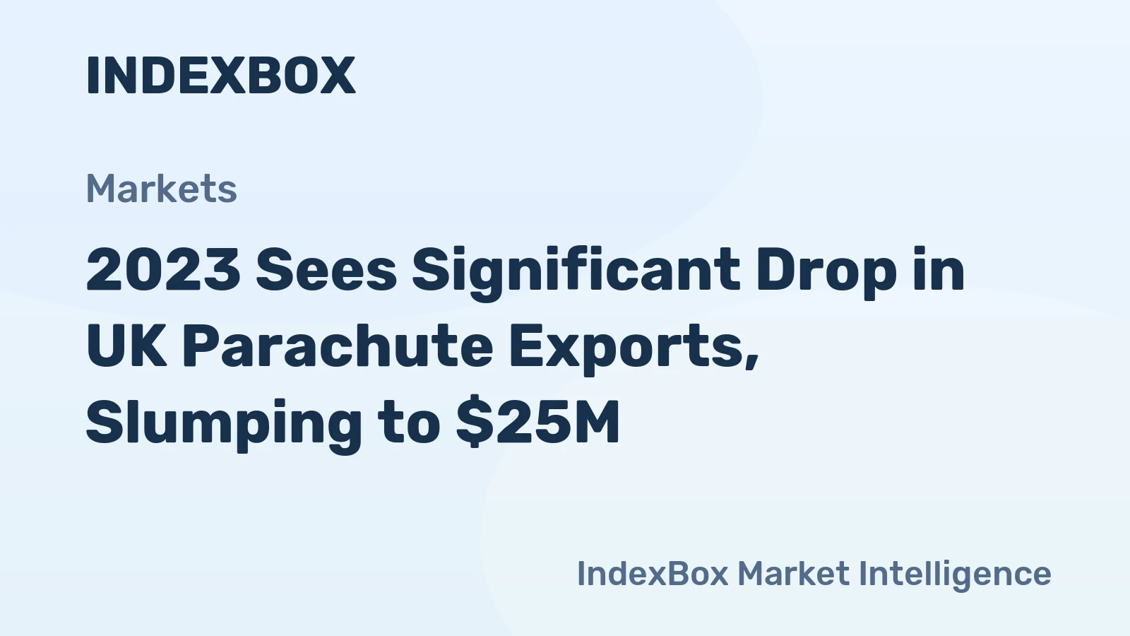 2023 Sees Significant Drop in UK Parachute Exports, Slumping to $25M