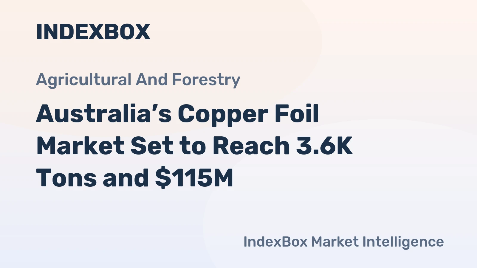 Australia’s Copper Foil Market Set to Reach 3.6K Tons and $115M