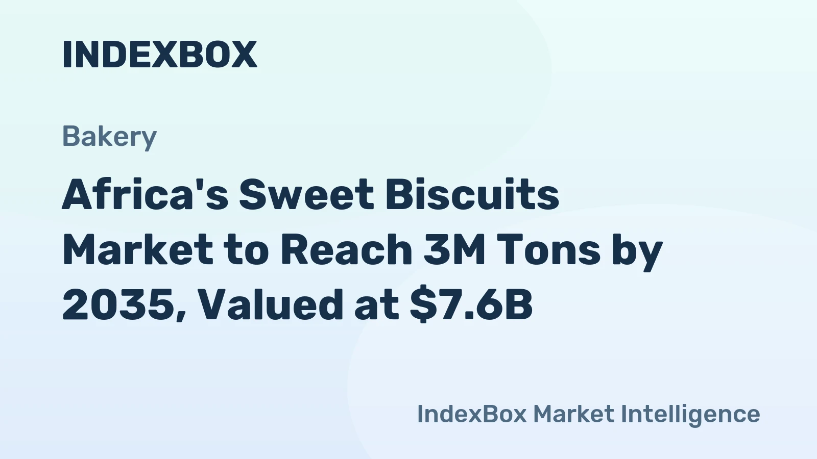 Africa's Sweet Biscuits Market to Reach 3M Tons by 2035, Valued at $7.6B