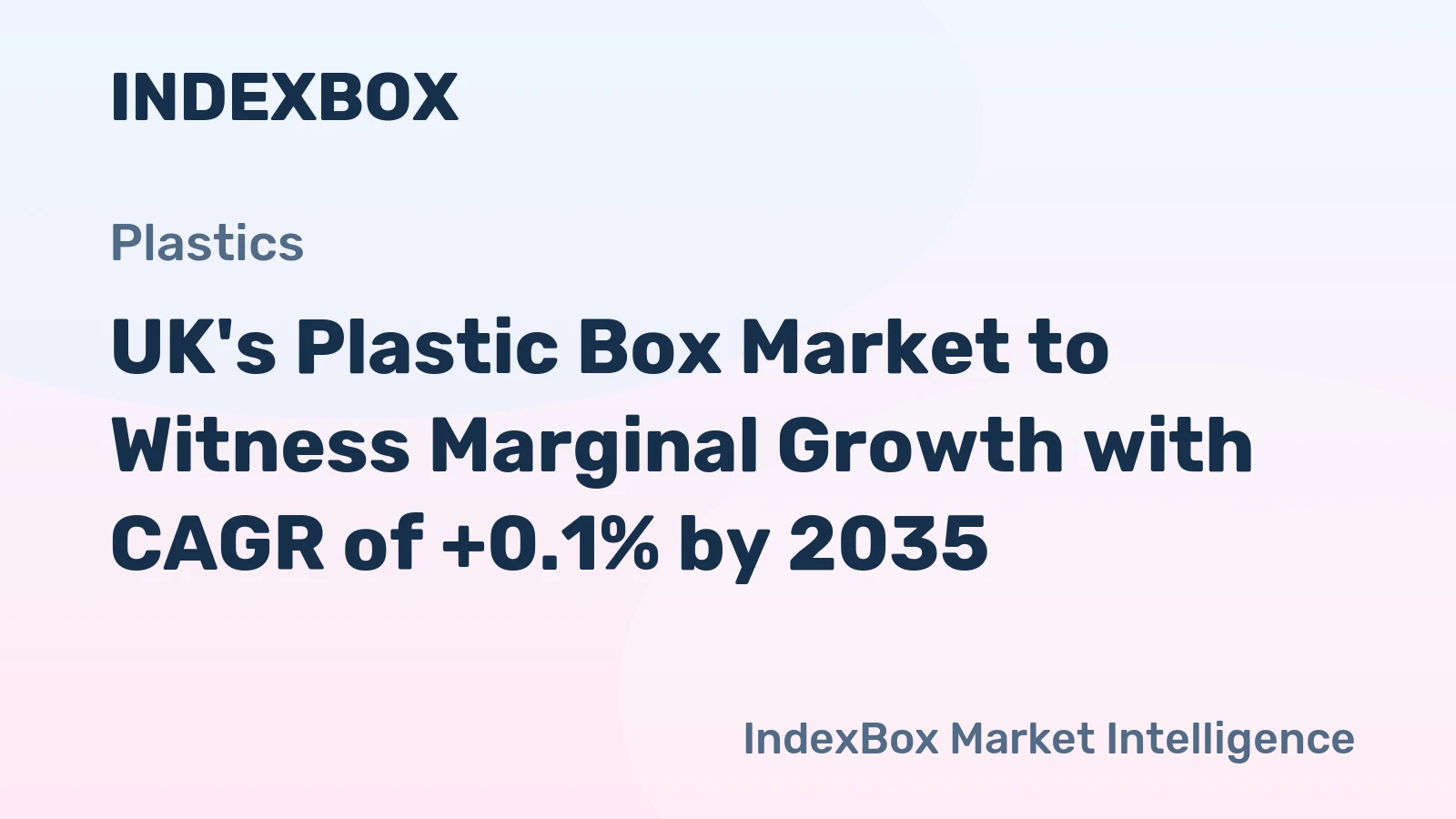 UK's Plastic Box Market to Witness Marginal Growth with CAGR of +0.1% by 2035