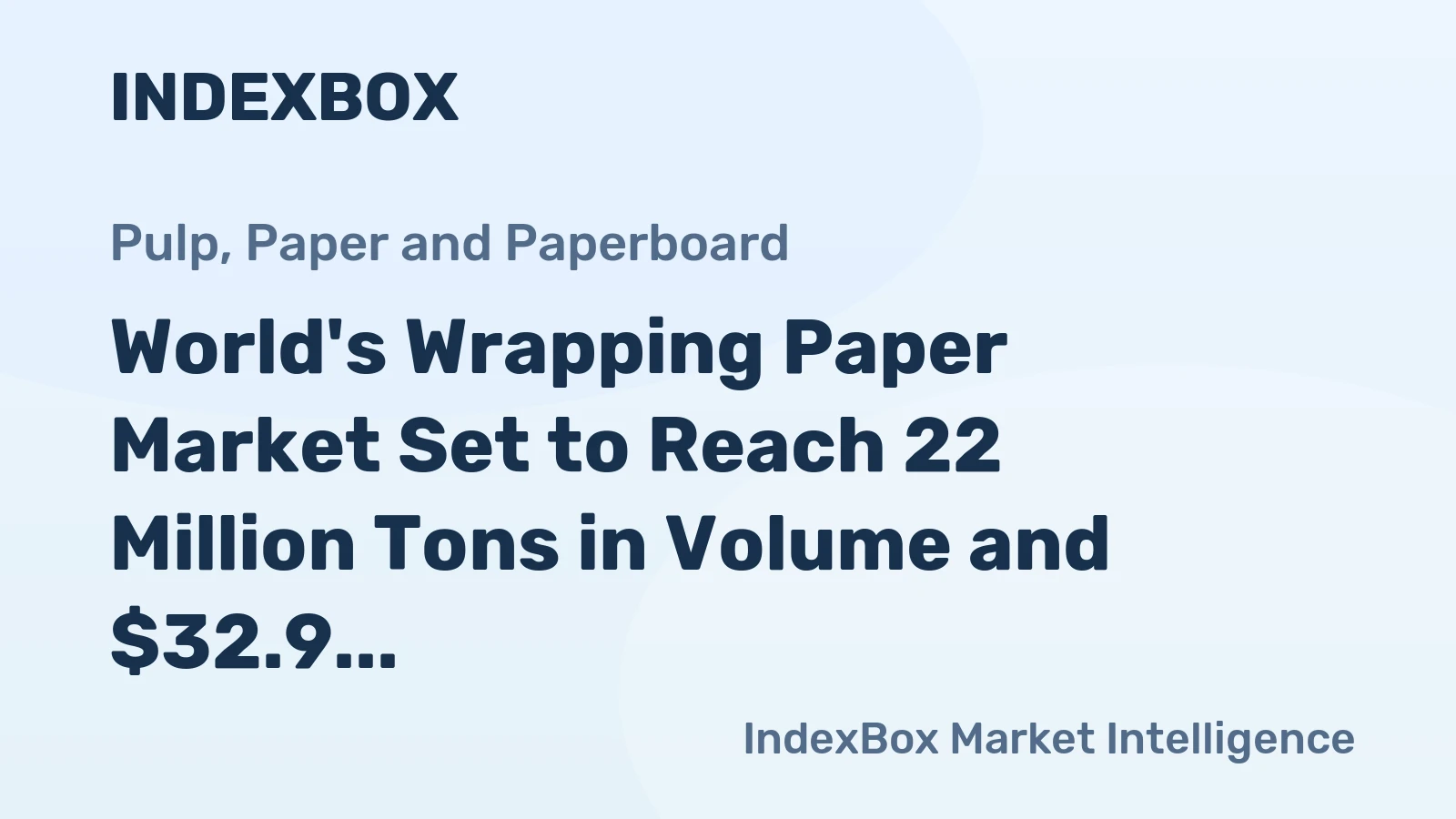 World's Wrapping Paper Market Set to Reach 22 Million Tons in Volume and $32.9 Billion in Value by 2035