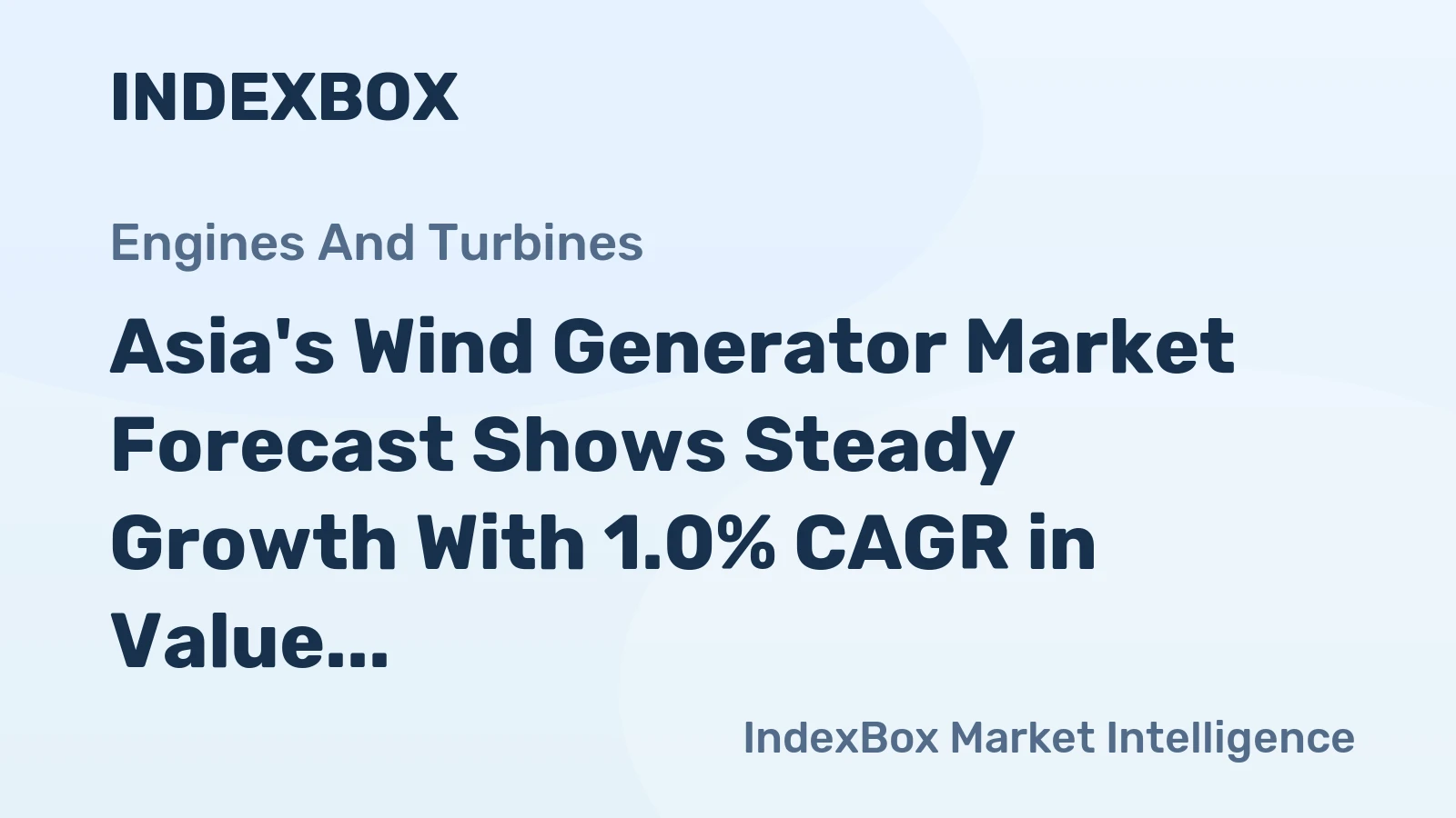 Asia's Wind Generator Market Forecast Shows Steady Growth With 1.0% CAGR in Value Through 2035