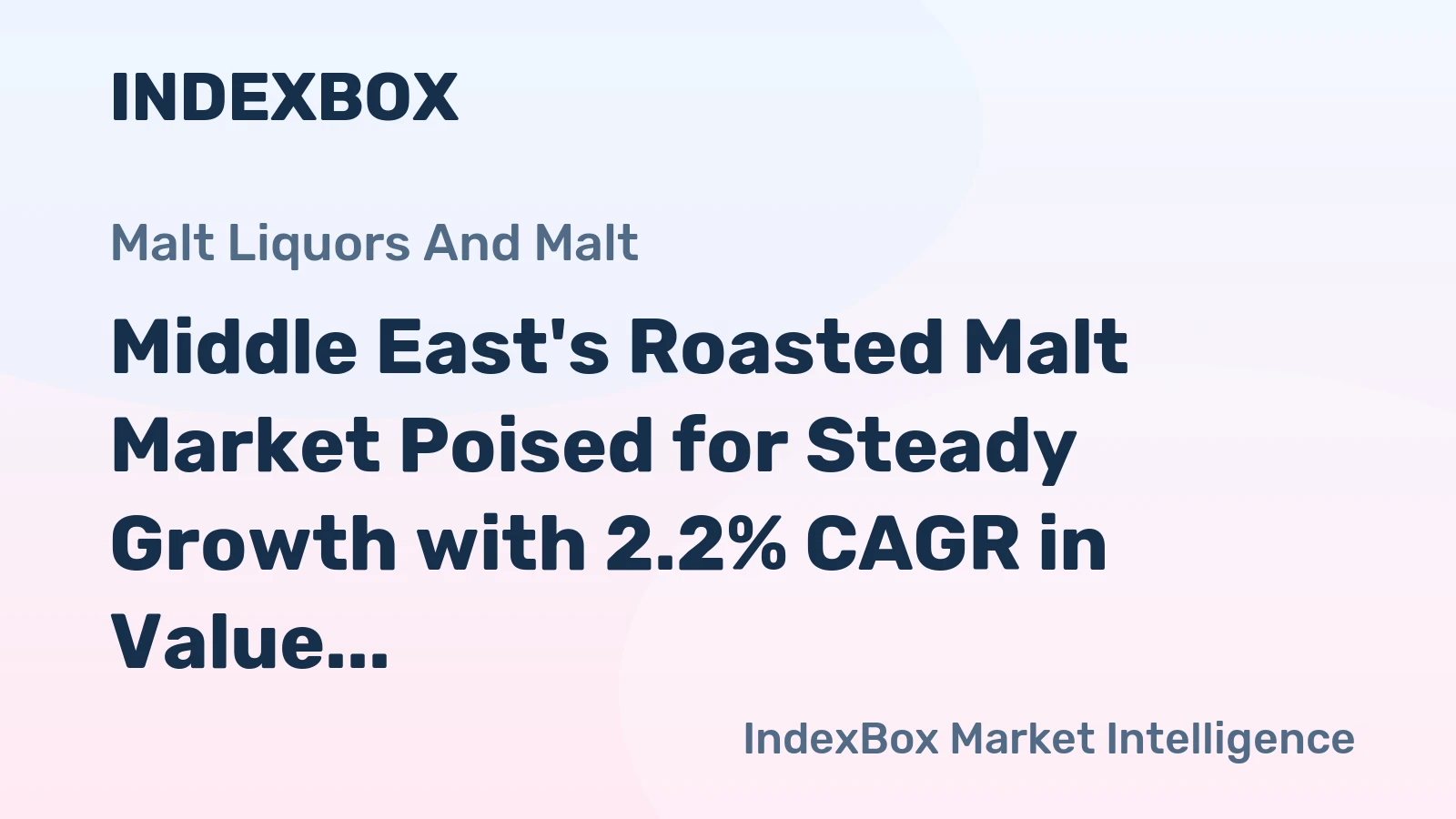 Middle East's Roasted Malt Market Poised for Steady Growth with 2.2% CAGR in Value Through 2035