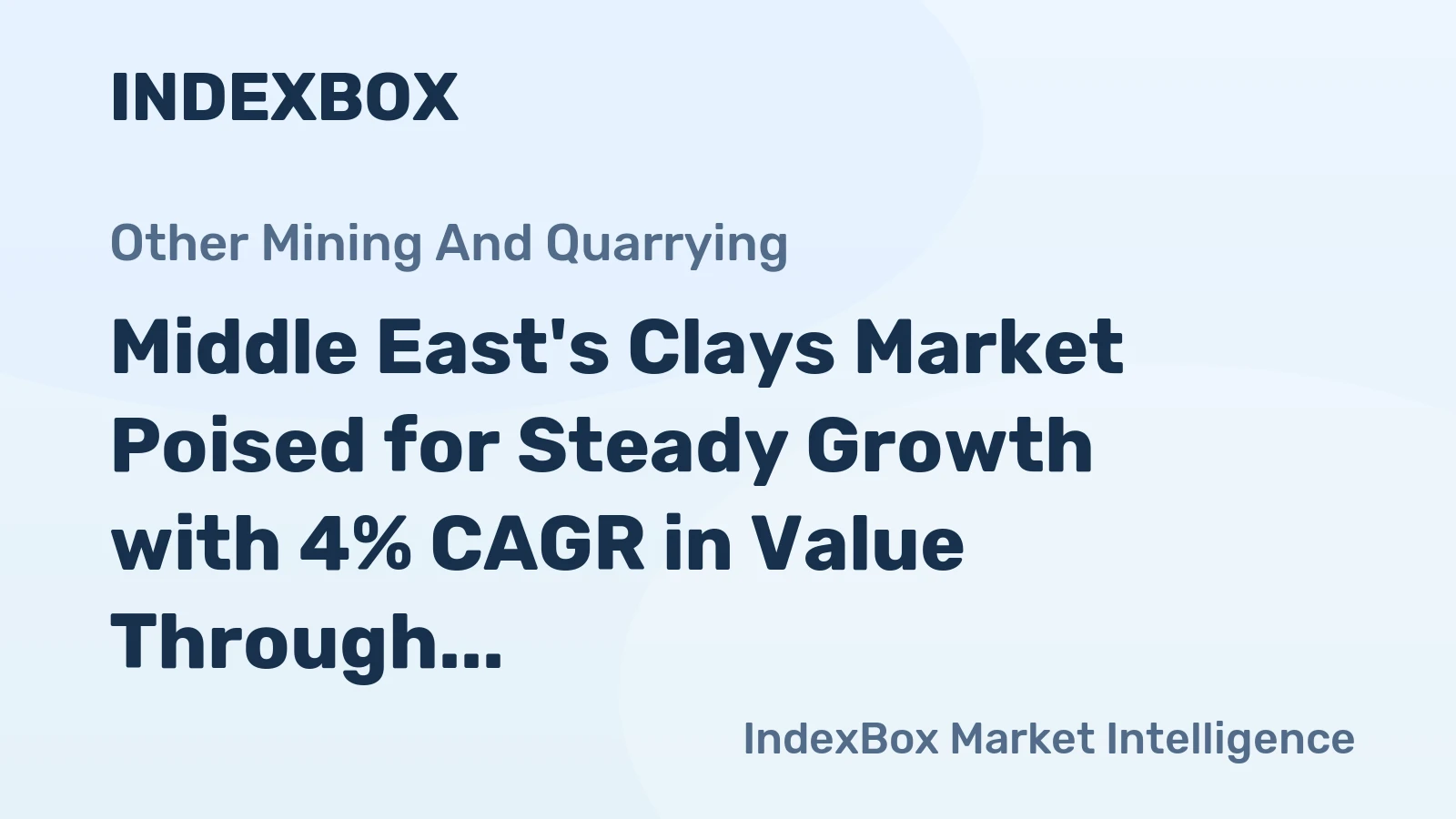 Middle East's Clays Market Poised for Steady Growth with 4% CAGR in Value Through 2035