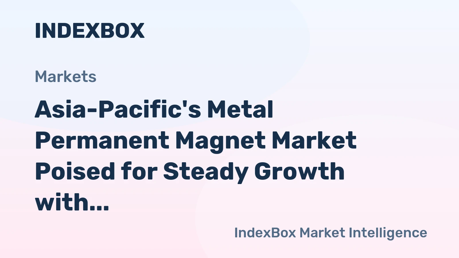 Asia-Pacific's Metal Permanent Magnet Market Poised for Steady Growth with 23% CAGR Through 2035