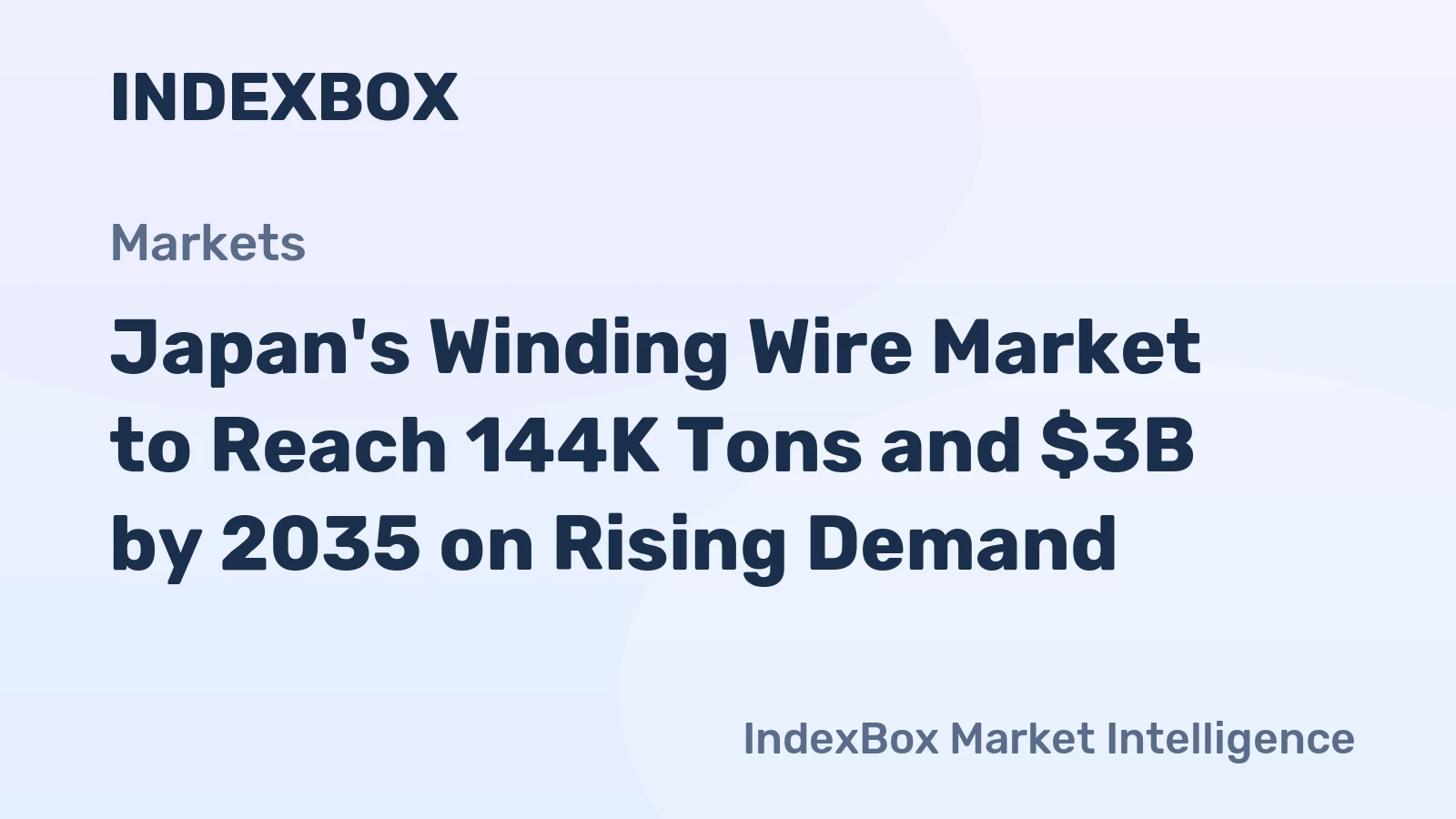 Japan's Winding Wire Market to Reach 144K Tons and $3B by 2035 on Rising Demand