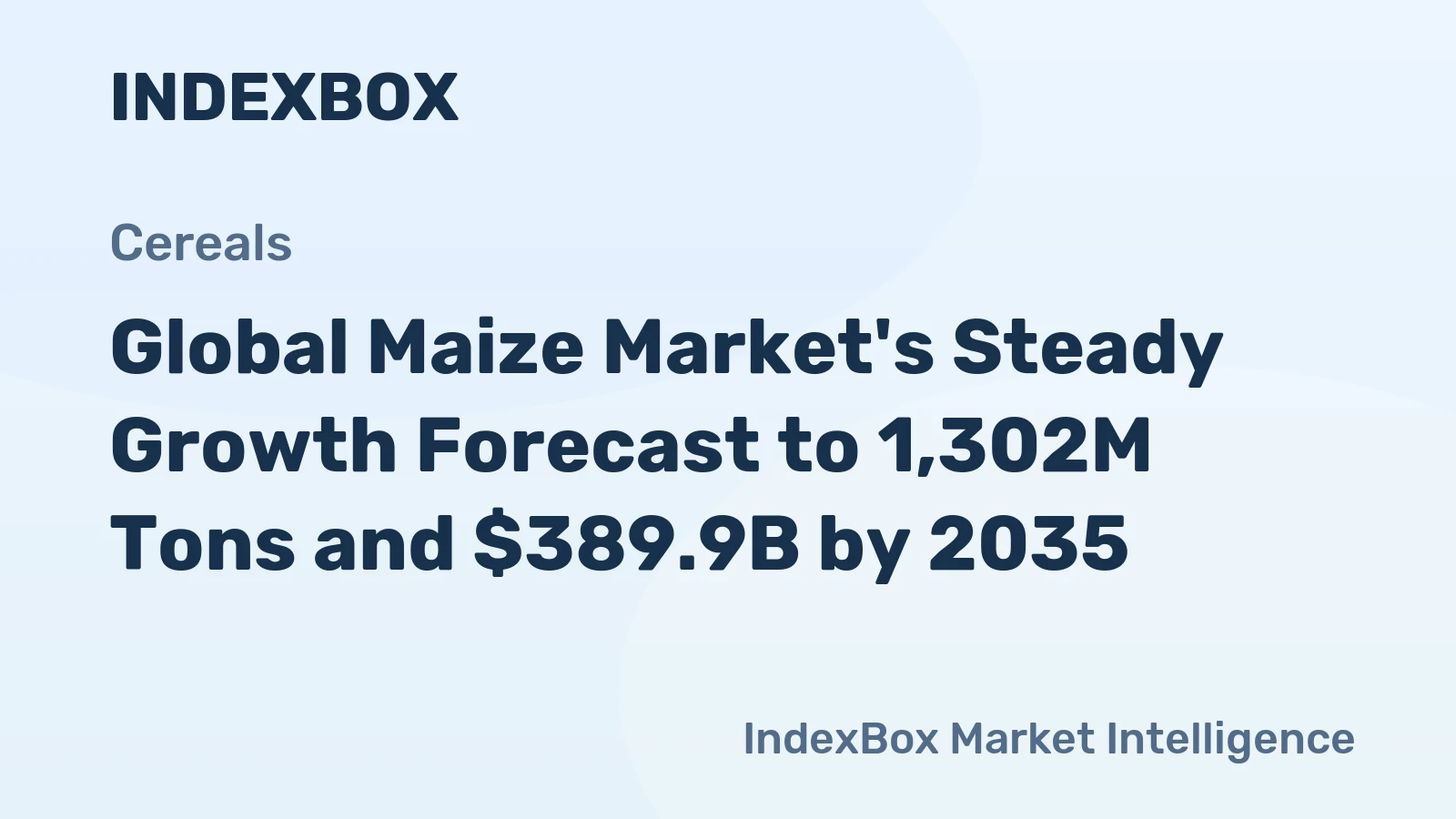 Global Maize Market's Steady Growth Forecast to 1,302M Tons and $389.9B by 2035