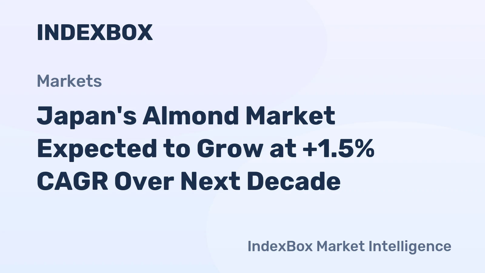 Japan's Almond Market Expected to Grow at +1.5% CAGR Over Next Decade