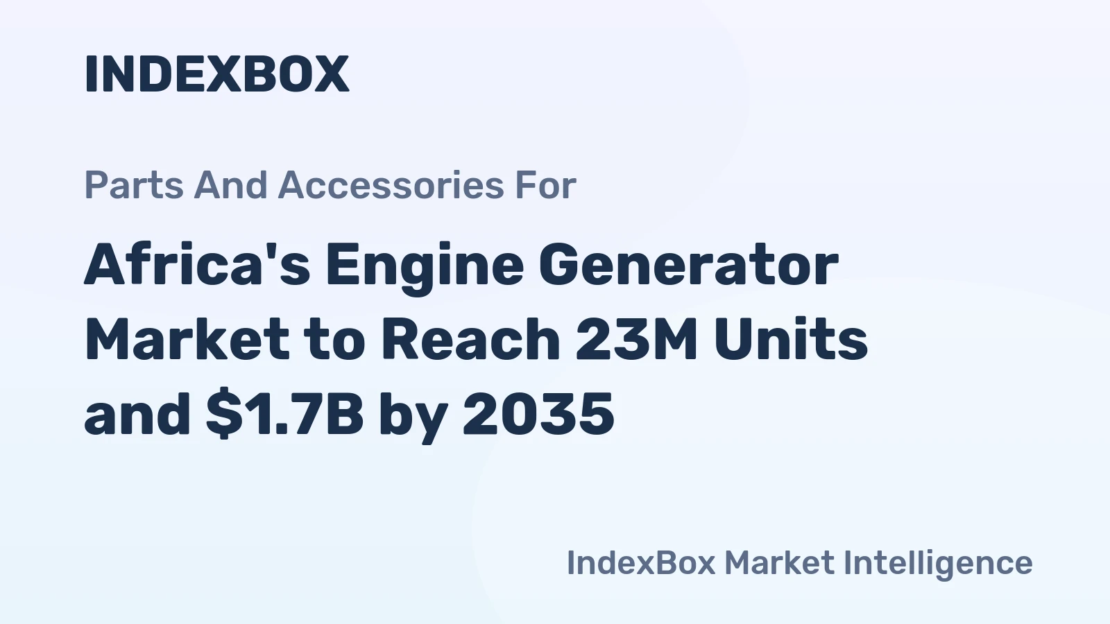 Africa's Engine Generator Market to Reach 23M Units and $1.7B by 2035