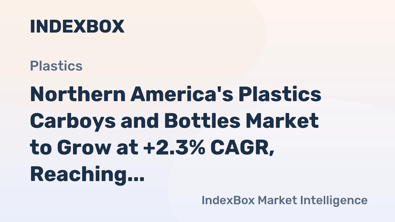 Northern America's Plastics Carboys and Bottles Market to Grow at +2.3% CAGR, Reaching $4.2B by 2035