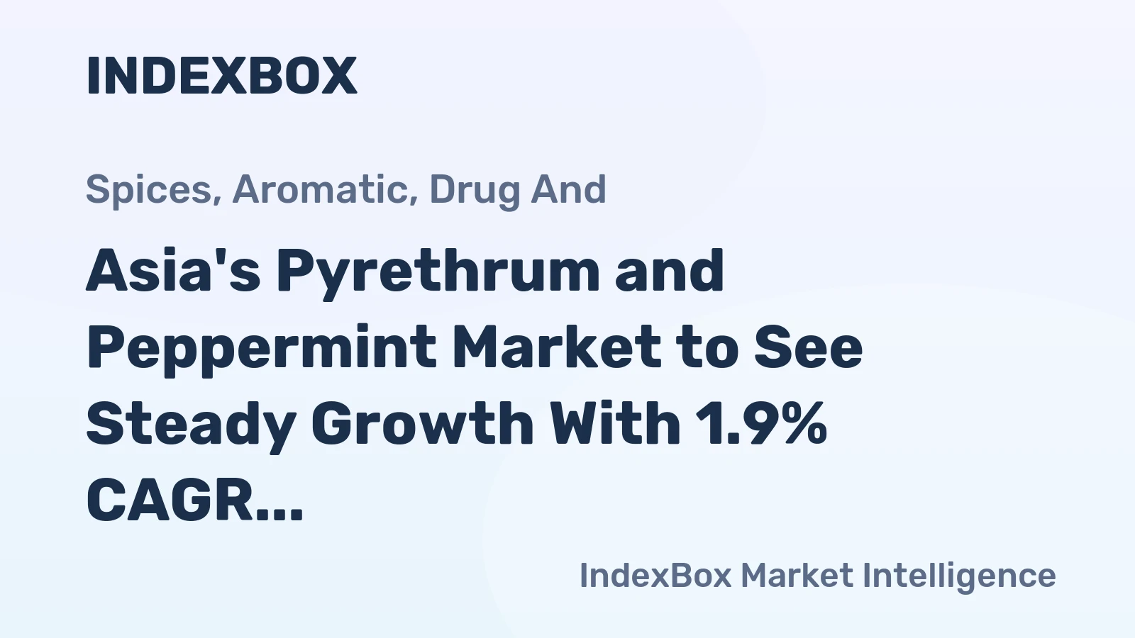 Asia's Pyrethrum and Peppermint Market to See Steady Growth With 1.9% CAGR Through 2035