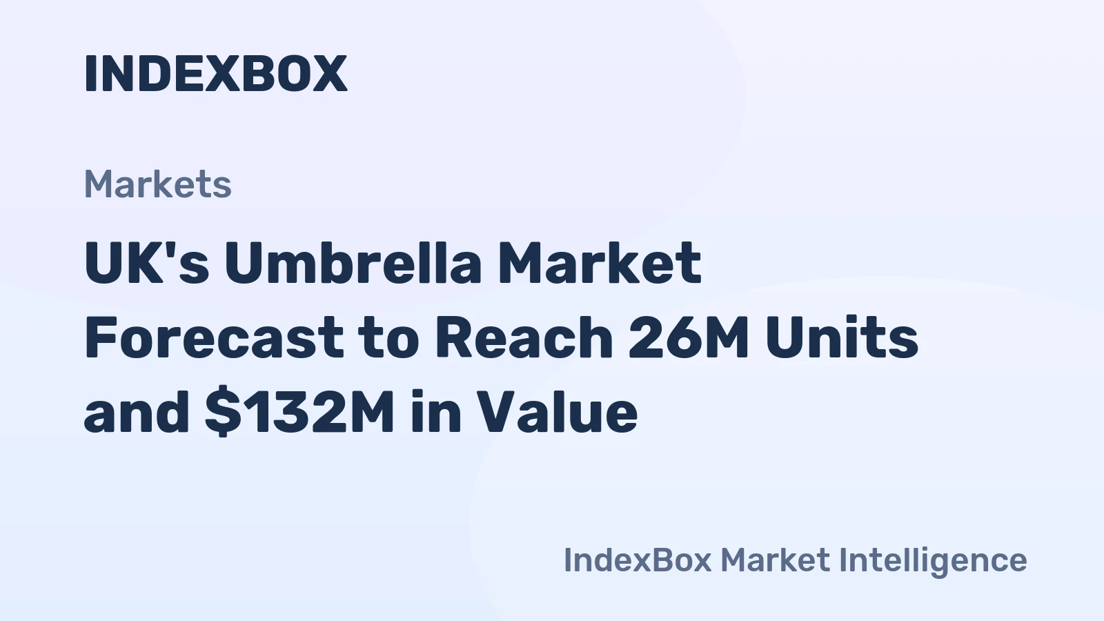 UK's Umbrella Market Forecast to Reach 26M Units and $132M in Value