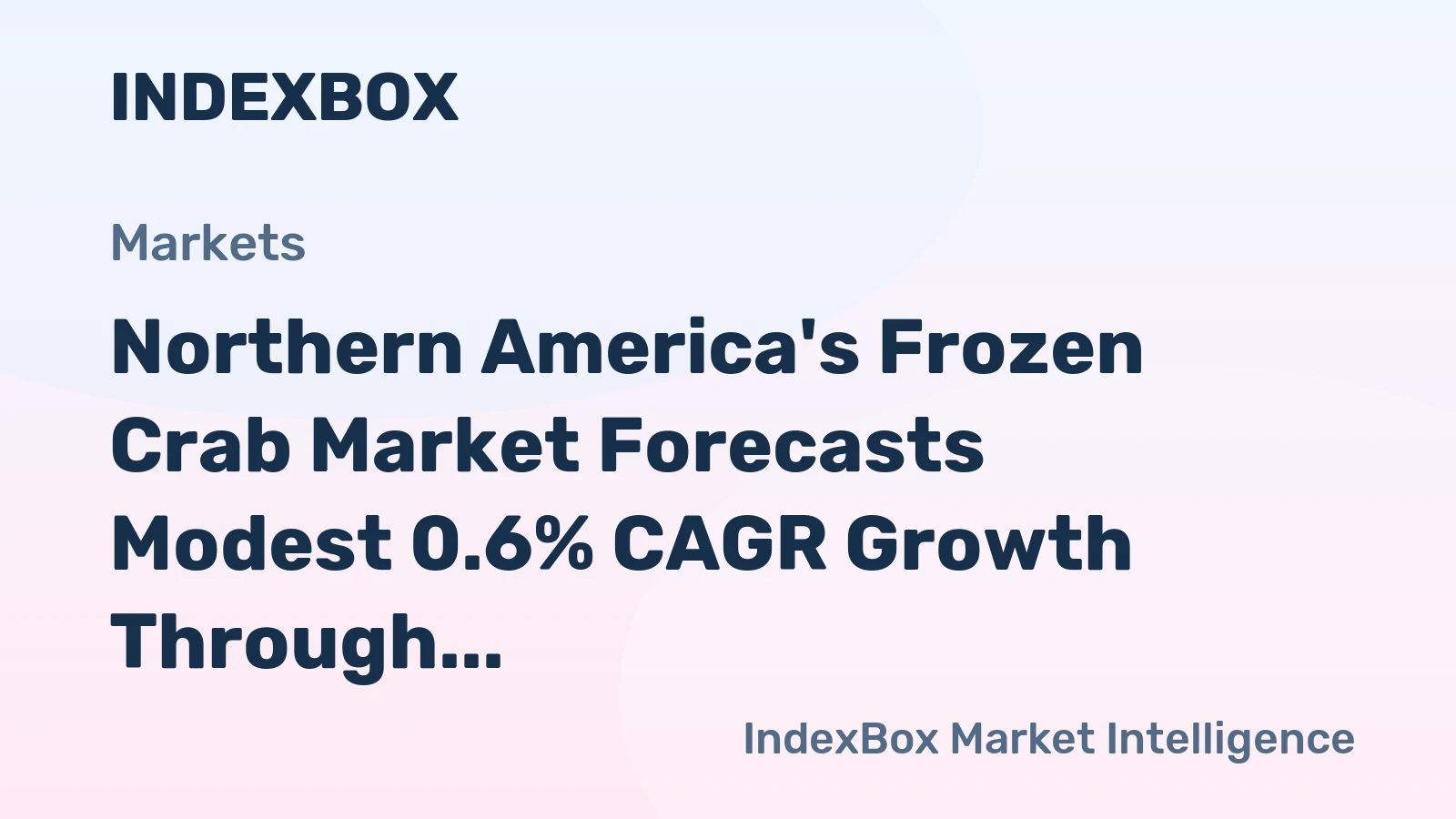 Northern America's Frozen Crab Market Forecasts Modest 0.6% CAGR Growth Through 2035