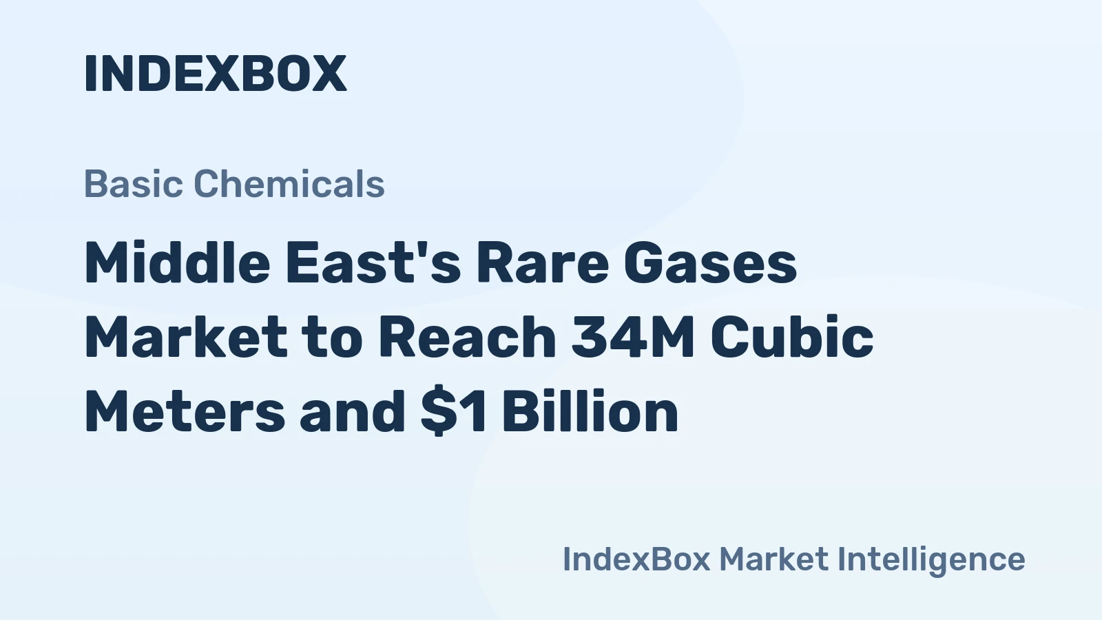 Middle East's Rare Gases Market to Reach 34M Cubic Meters and $1 Billion
