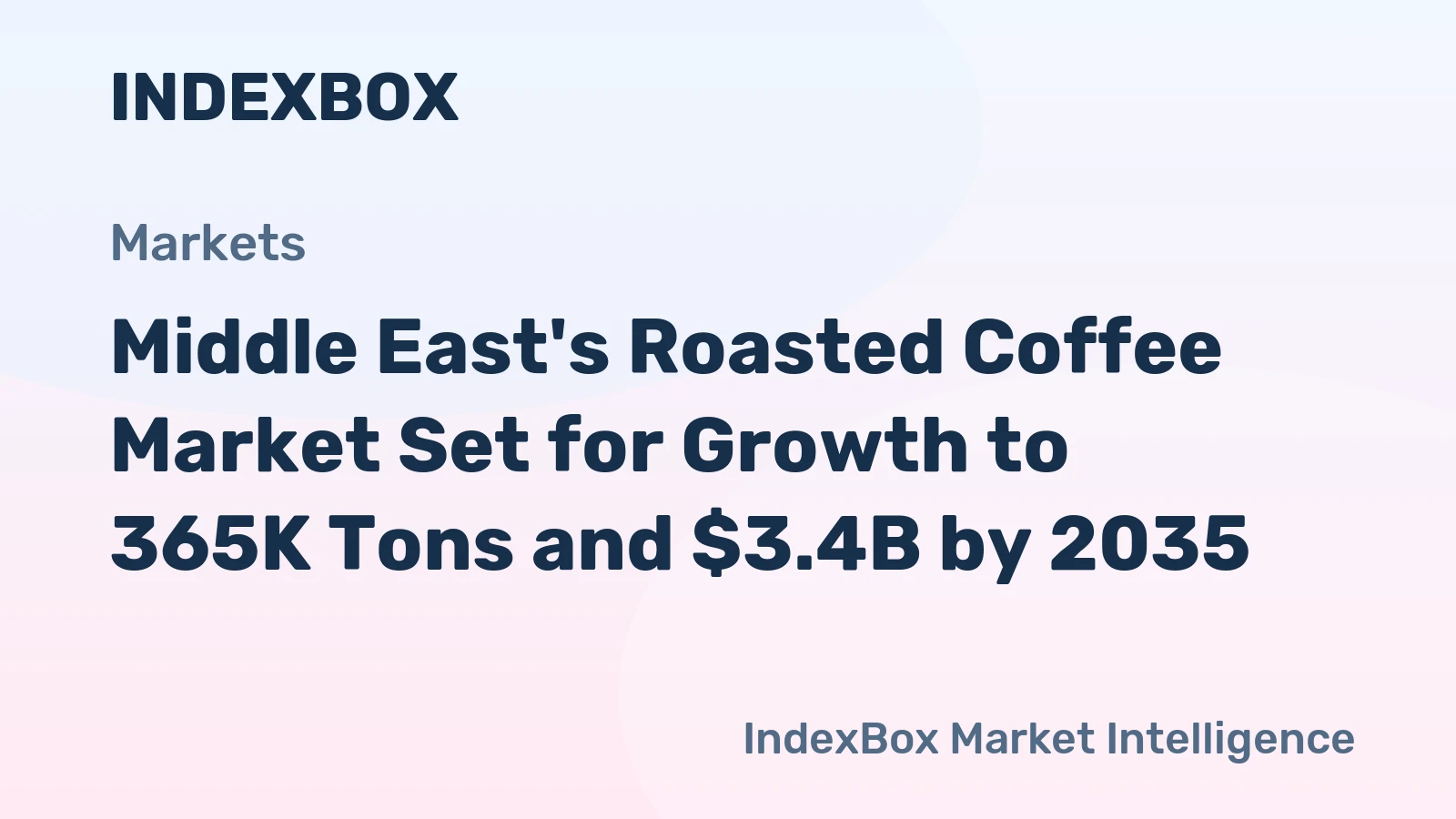 Middle East's Roasted Coffee Market Set for Growth to 365K Tons and $3.4B by 2035