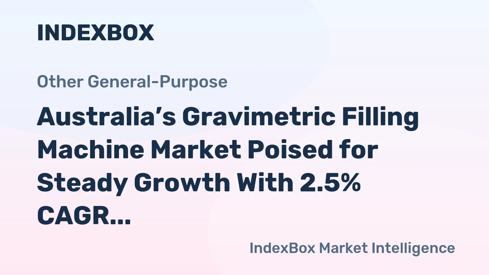 Australia’s Gravimetric Filling Machine Market Poised for Steady Growth With 2.5% CAGR