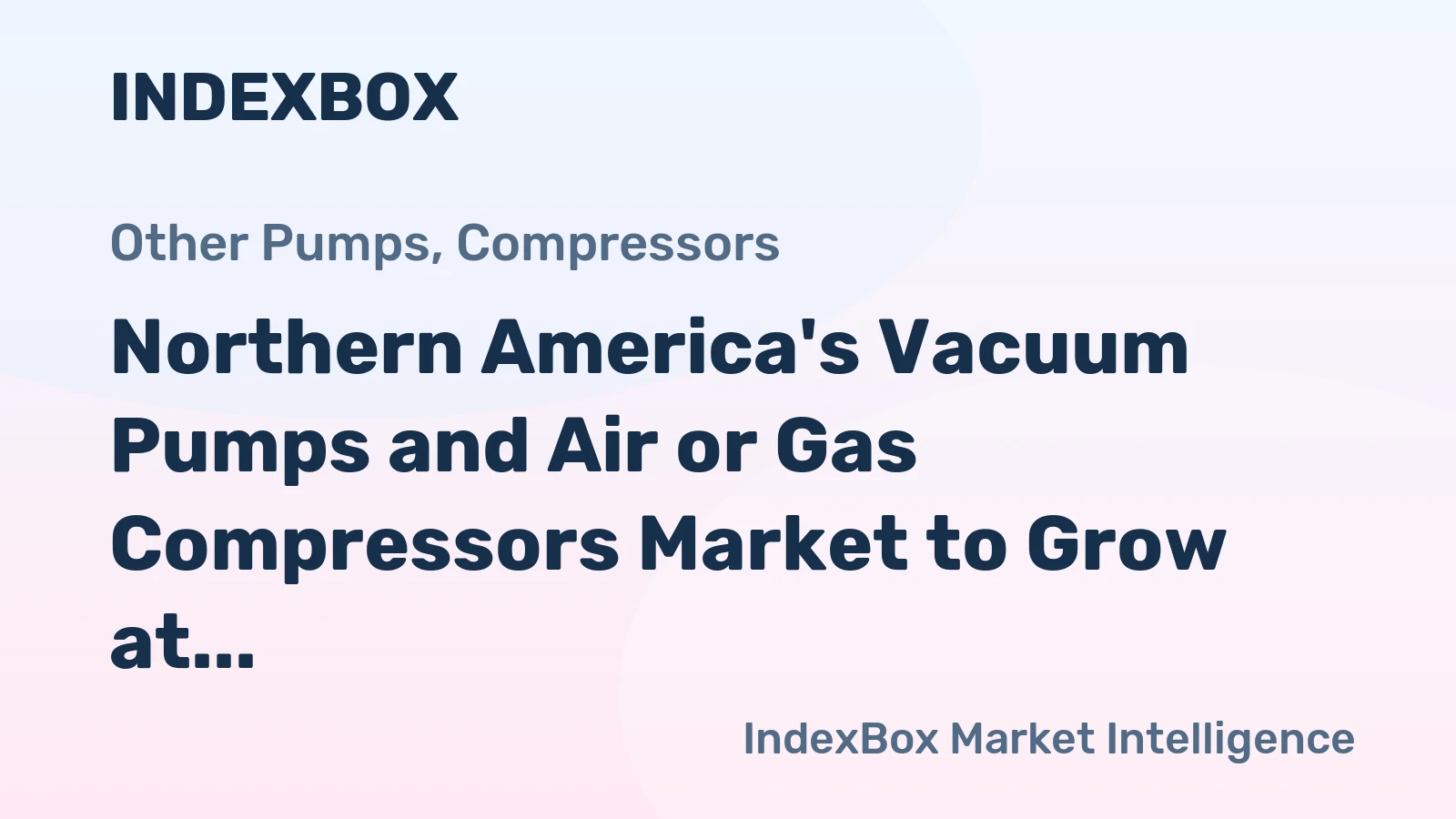 Northern America's Vacuum Pumps and Air or Gas Compressors Market to Grow at 1.5% CAGR until 2035