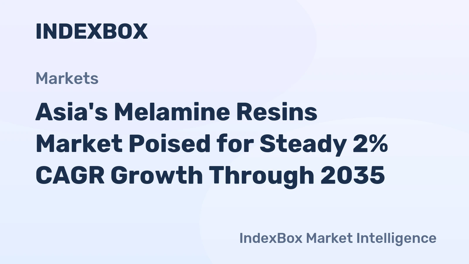 Asia's Melamine Resins Market Poised for Steady 2% CAGR Growth Through 2035