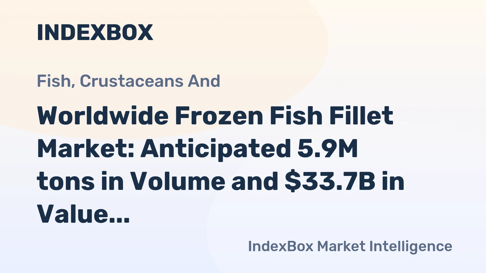 Worldwide Frozen Fish Fillet Market: Anticipated 5.9M tons in Volume and $33.7B in Value by 2035