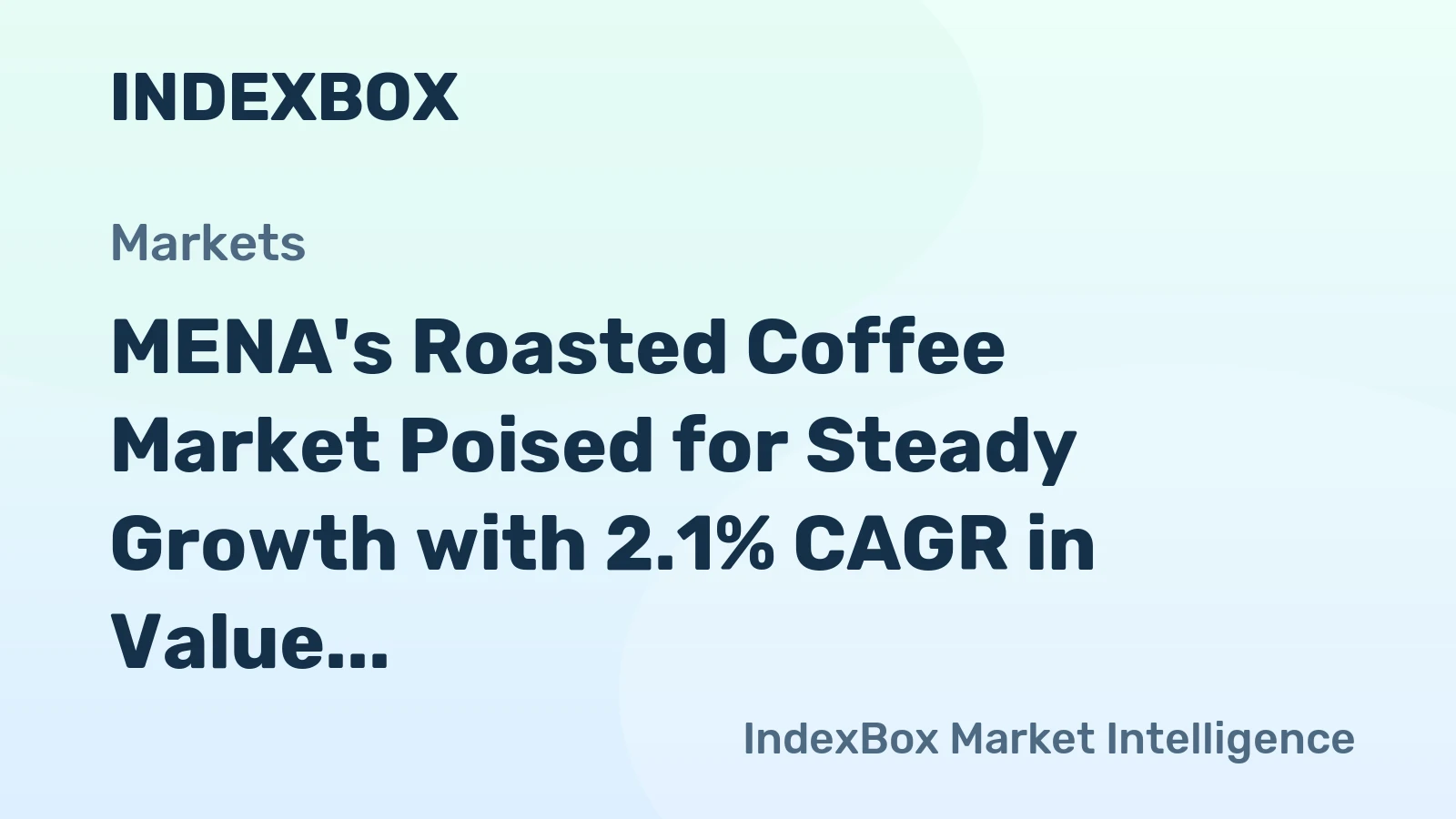 MENA's Roasted Coffee Market Poised for Steady Growth with 2.1% CAGR in Value Through 2035