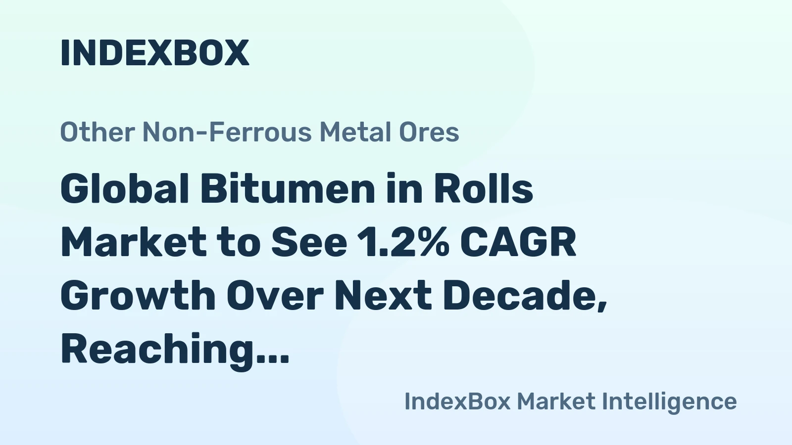 Global Bitumen in Rolls Market to See 1.2% CAGR Growth Over Next Decade, Reaching $28.7B by 2035