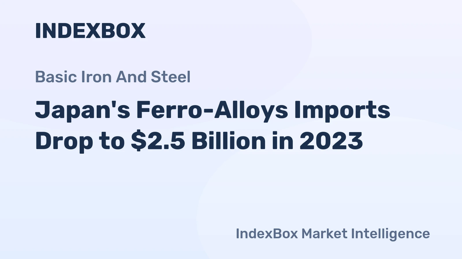 Japan's Ferro-Alloys Imports Drop to $2.5 Billion in 2023