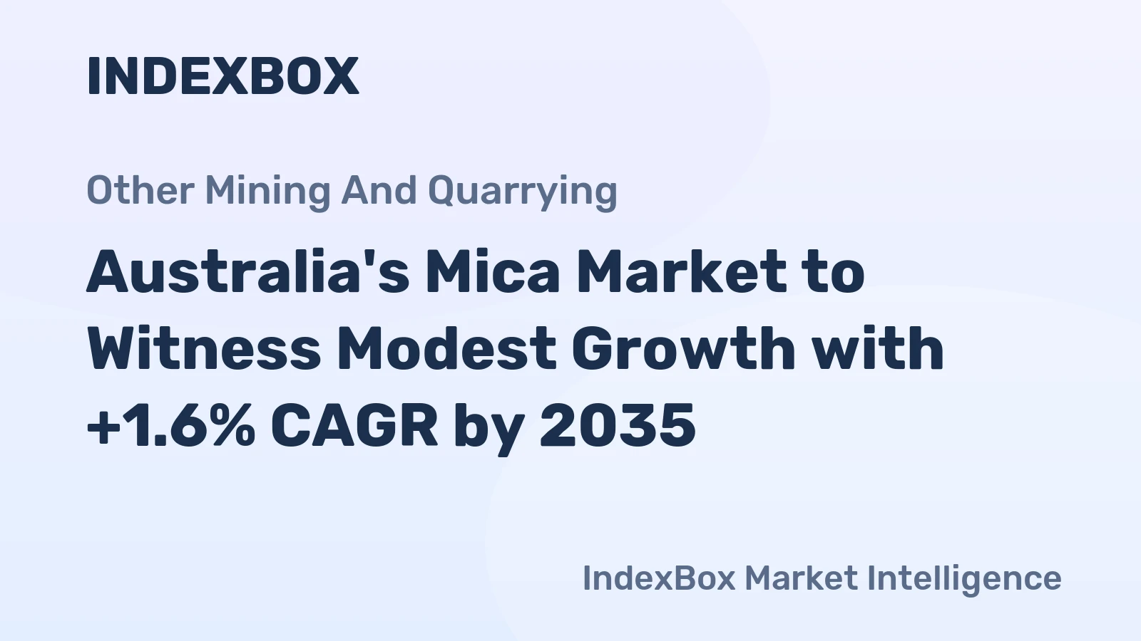 Australia's Mica Market to Witness Modest Growth with +1.6% CAGR by 2035