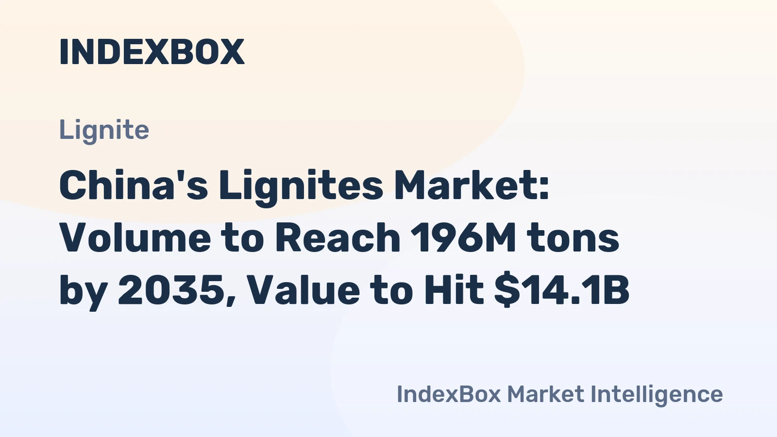 China's Lignites Market: Volume to Reach 196M tons by 2035, Value to Hit $14.1B