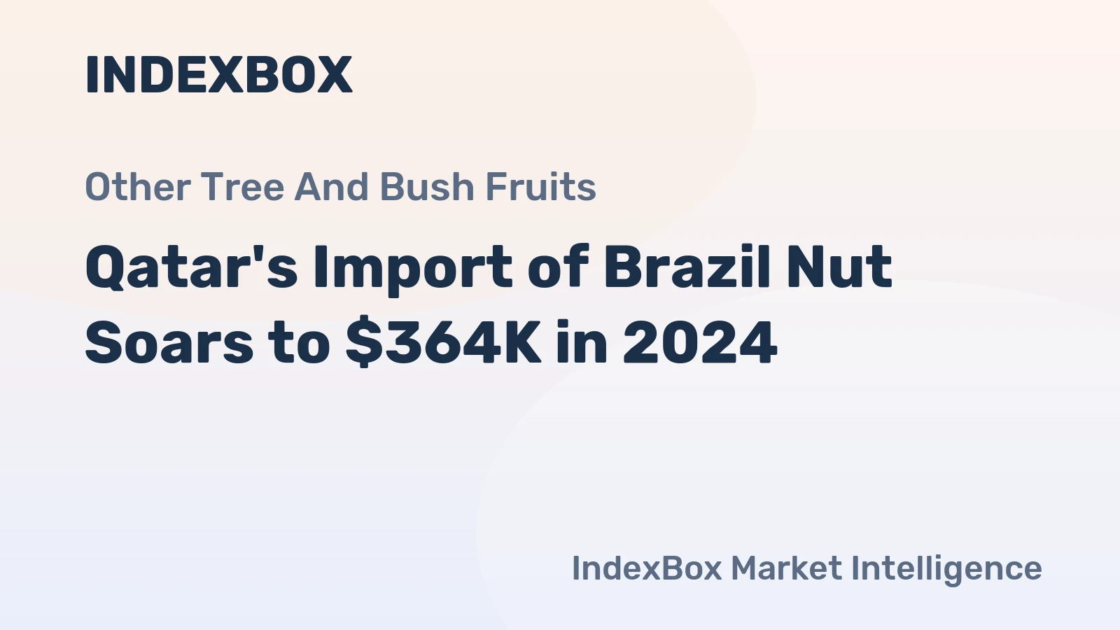 Qatar's Import of Brazil Nut Soars to $364K in 2024