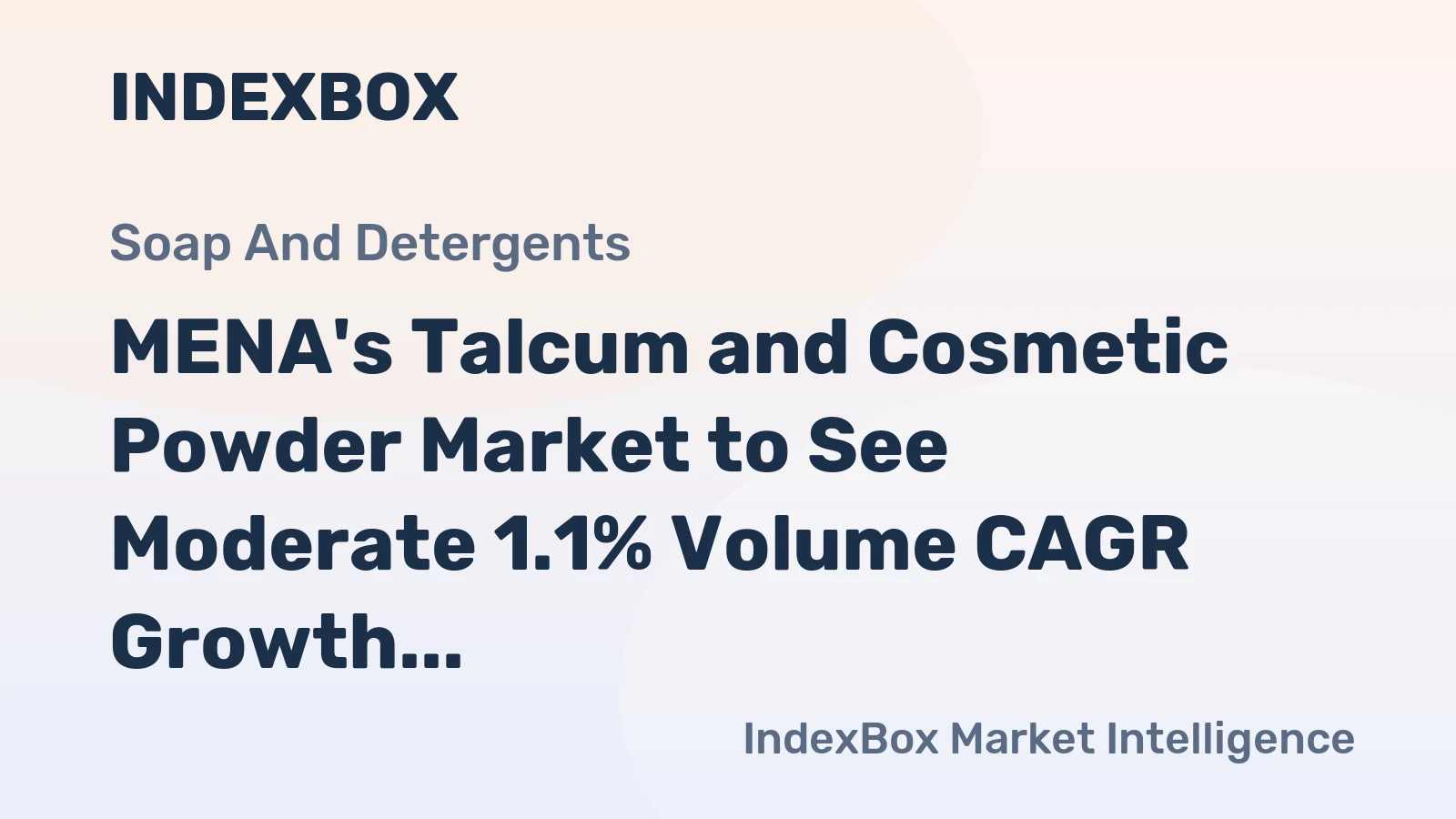 MENA's Talcum and Cosmetic Powder Market to See Moderate 1.1% Volume CAGR Growth Through 2035