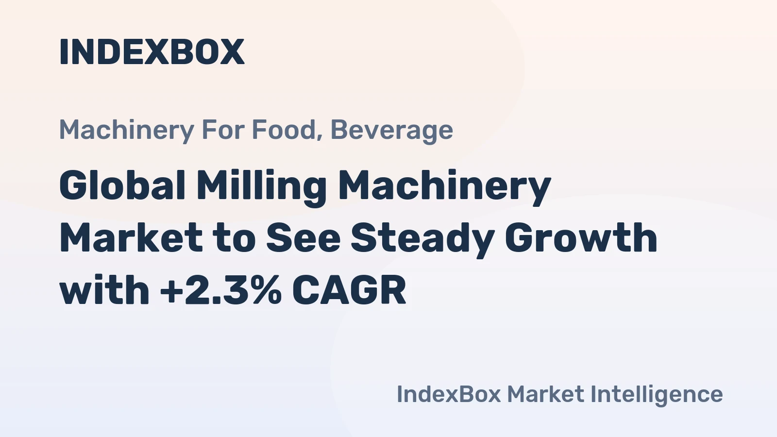 Global Milling Machinery Market to See Steady Growth with +2.3% CAGR