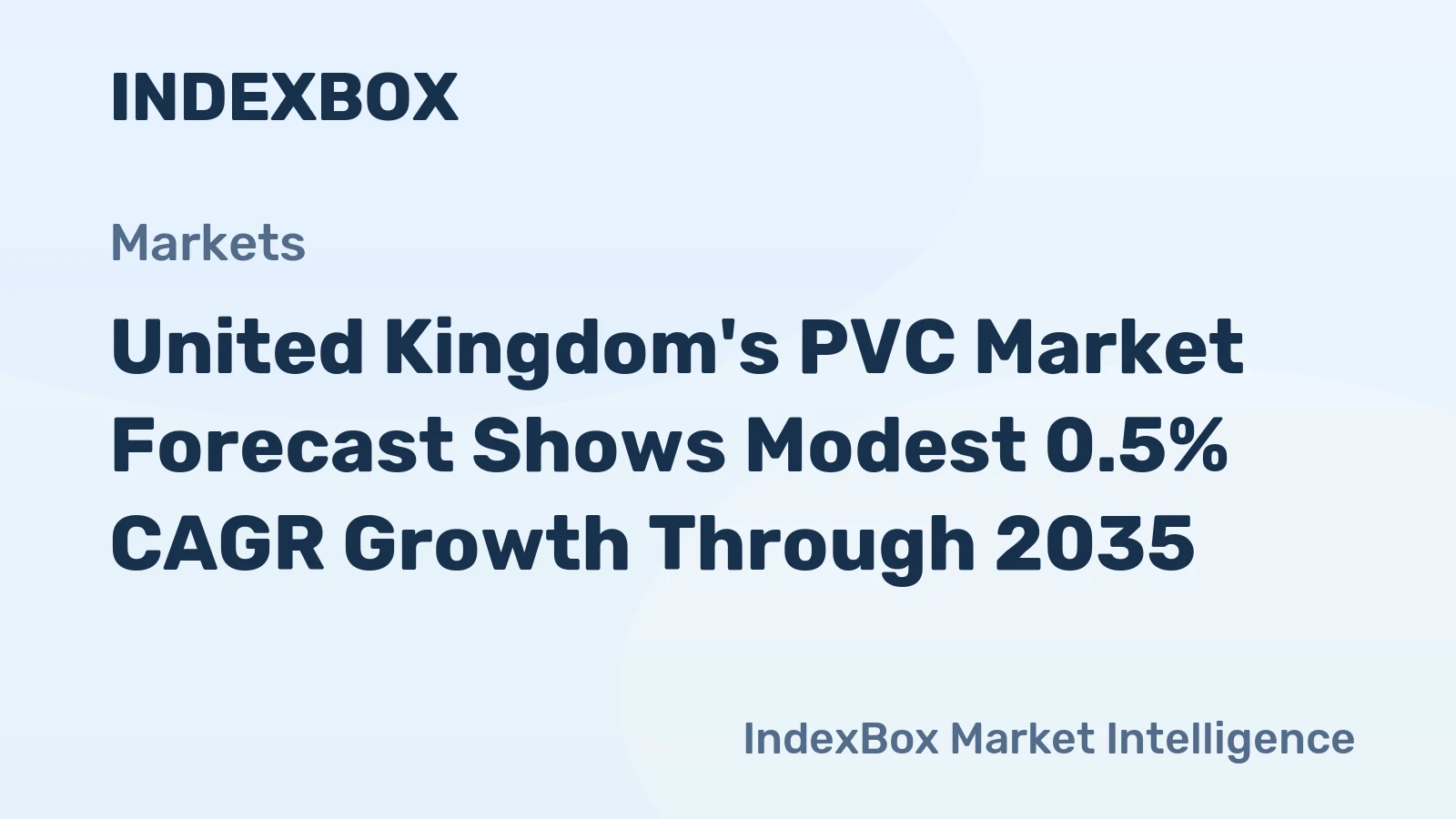 United Kingdom's PVC Market Forecast Shows Modest 0.5% CAGR Growth Through 2035