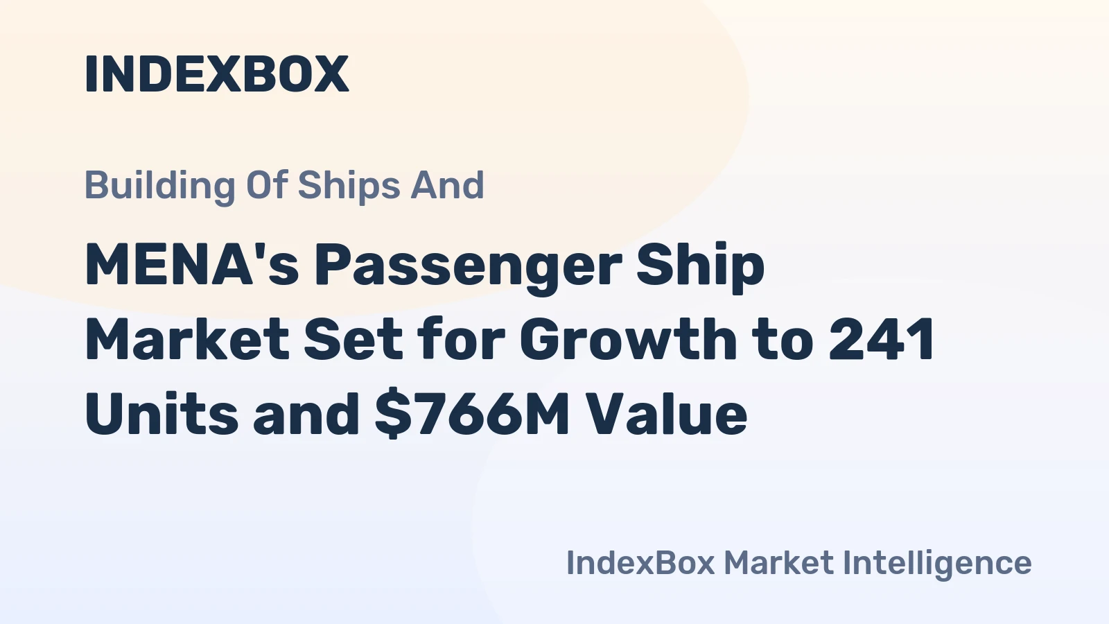 MENA's Passenger Ship Market Set for Growth to 241 Units and $766M Value