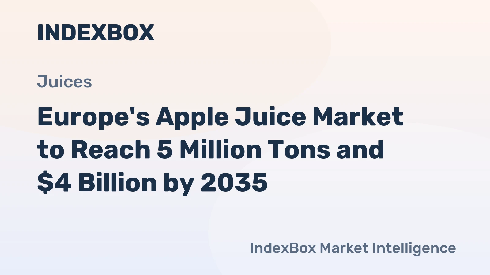 Europe's Apple Juice Market to Reach 5 Million Tons and $4 Billion by 2035