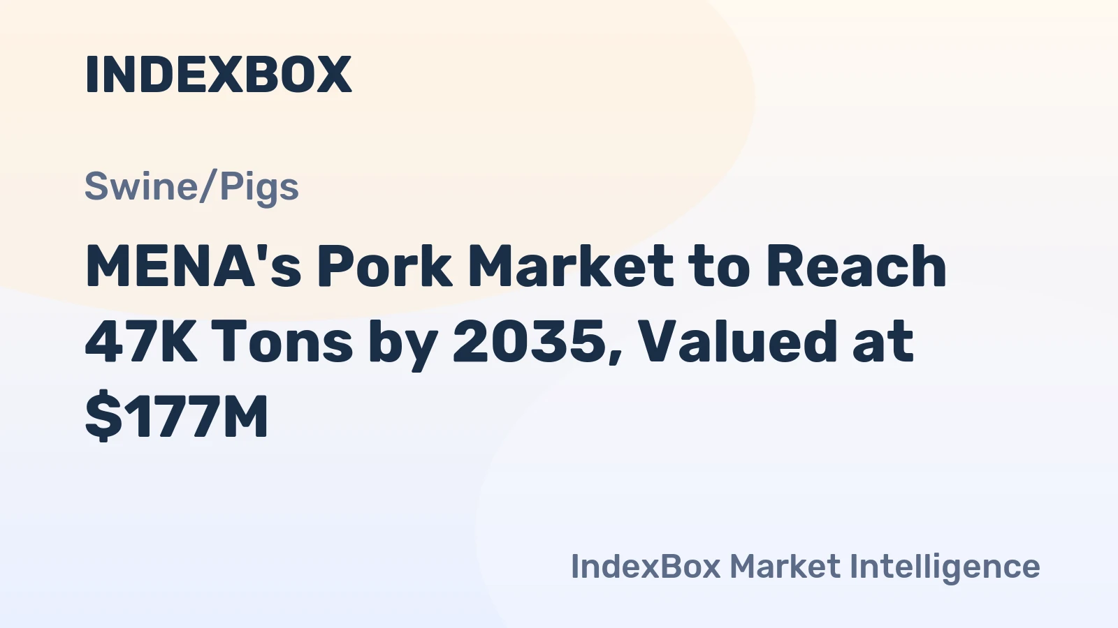 MENA's Pork Market to Reach 47K Tons by 2035, Valued at $177M