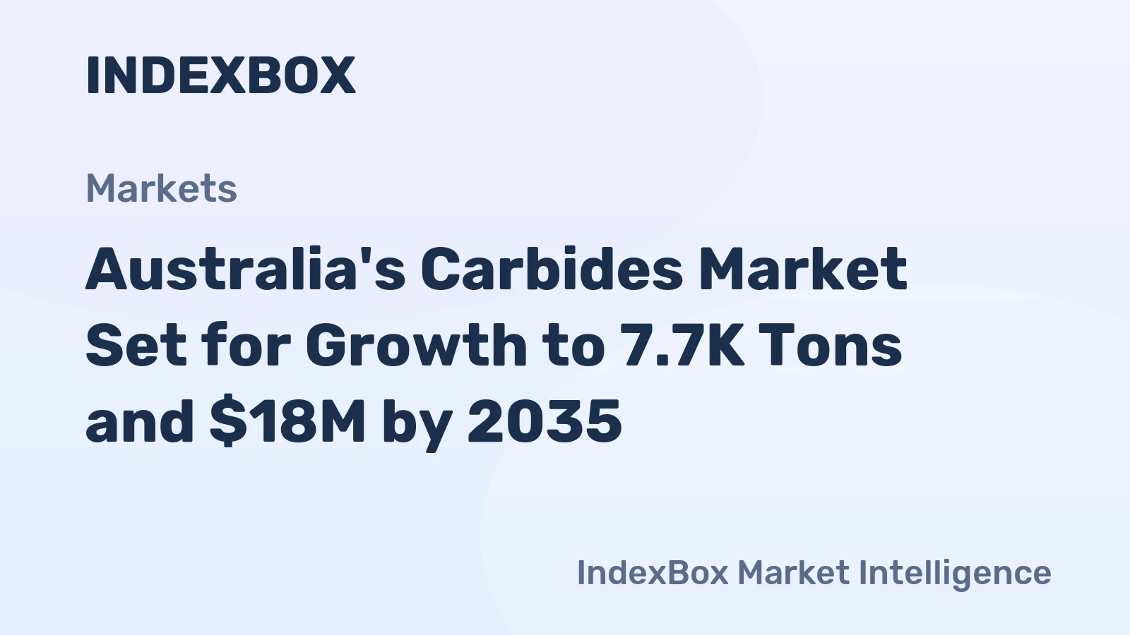 Australia's Carbides Market Set for Growth to 7.7K Tons and $18M by 2035