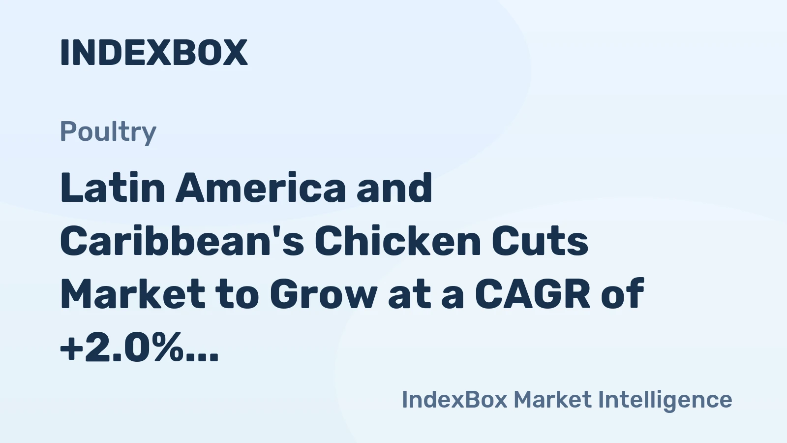 Latin America and Caribbean's Chicken Cuts Market to Grow at a CAGR of +2.0% through 2035