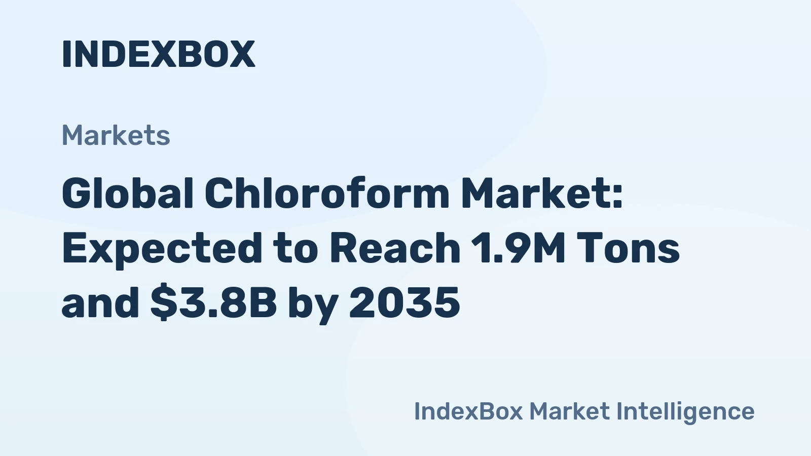 Global Chloroform Market: Expected to Reach 1.9M Tons and $3.8B by 2035