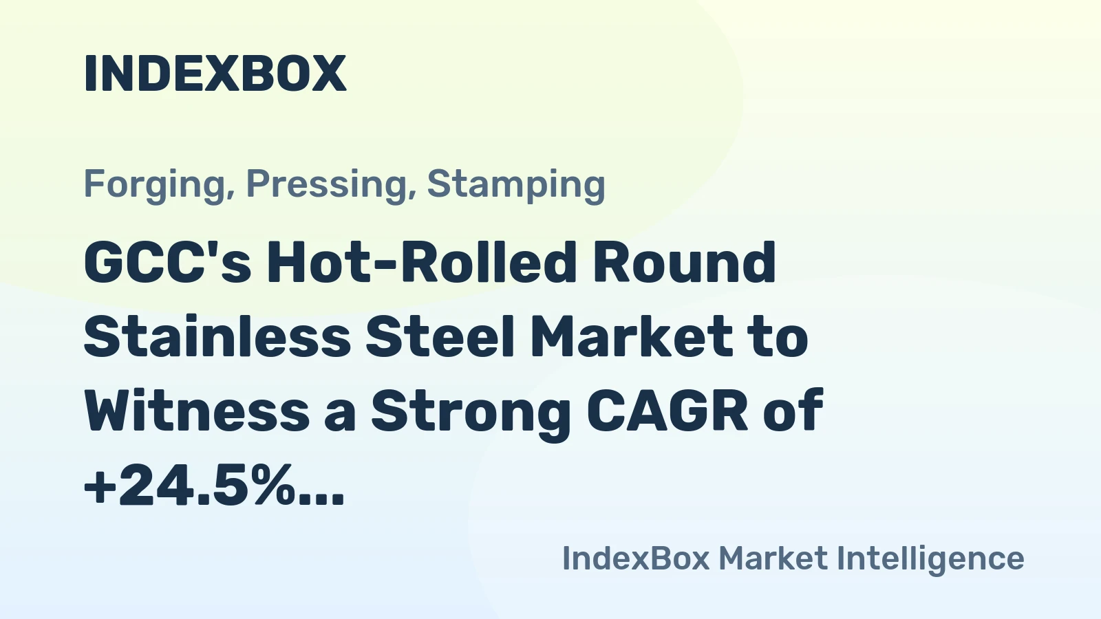 GCC's Hot-Rolled Round Stainless Steel Market to Witness a Strong CAGR of +24.5% Over the Next Decade