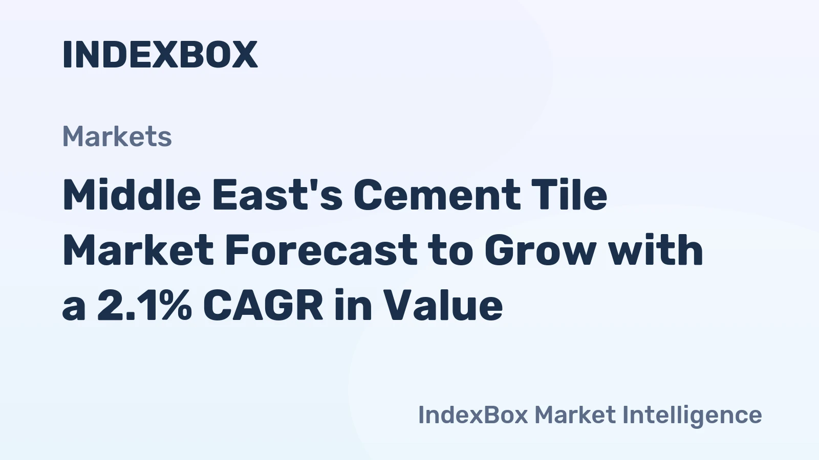 Middle East's Cement Tile Market Forecast to Grow with a 2.1% CAGR in Value