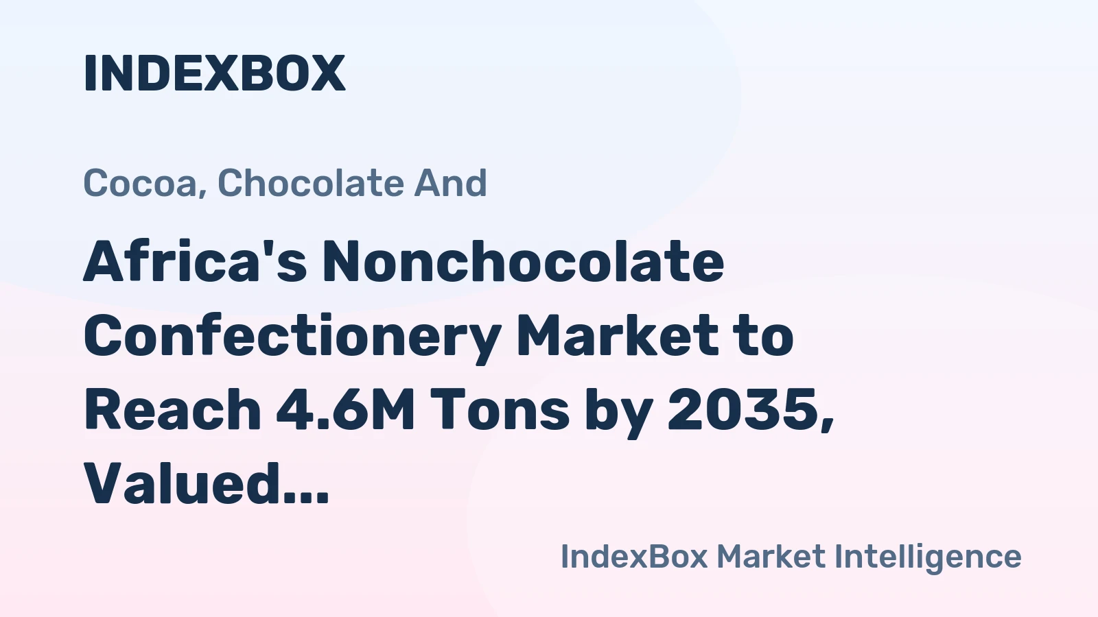 Africa's Nonchocolate Confectionery Market to Reach 4.6M Tons by 2035, Valued at $12.5B