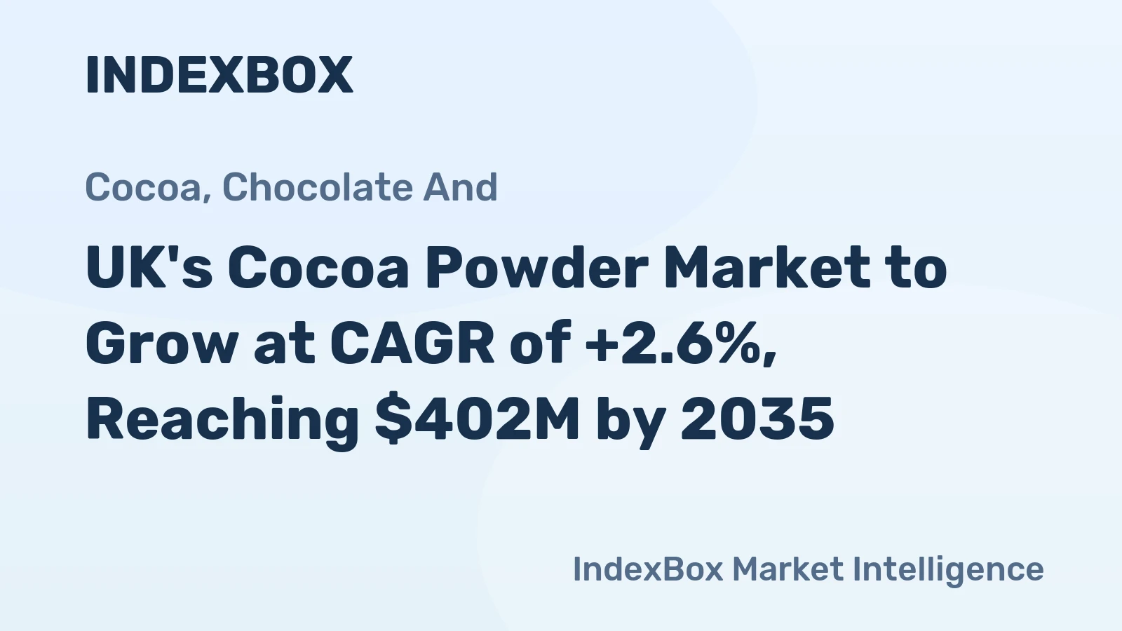 UK's Cocoa Powder Market to Grow at CAGR of +2.6%, Reaching $402M by 2035