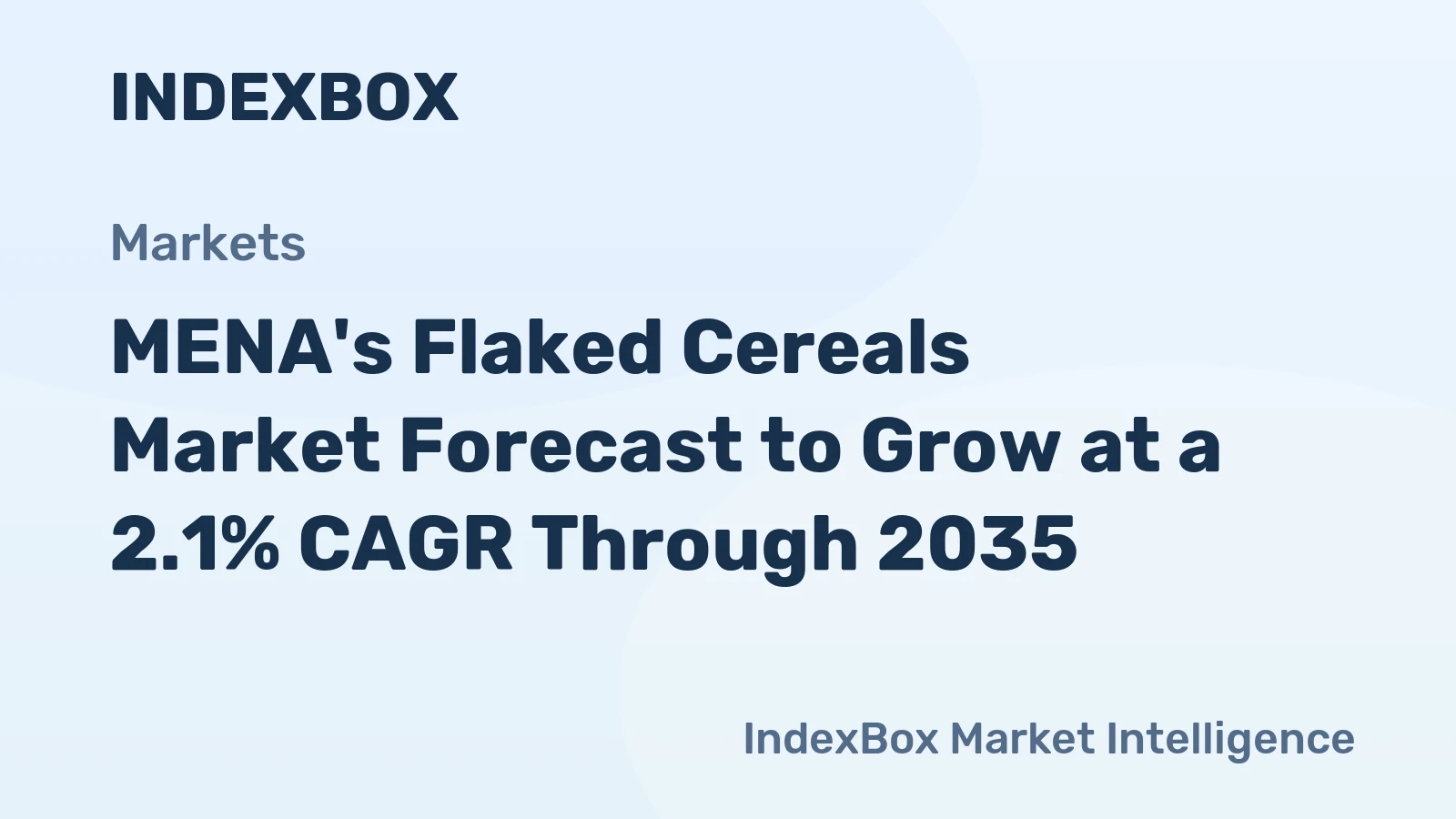 MENA's Flaked Cereals Market Forecast to Grow at a 2.1% CAGR Through 2035