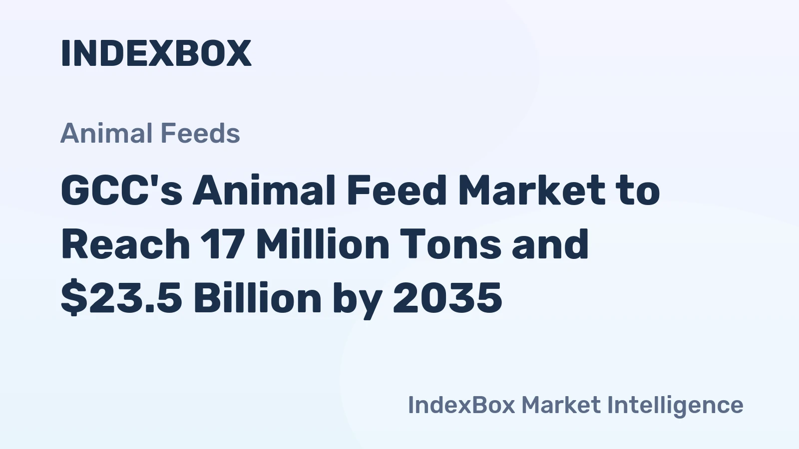 GCC's Animal Feed Market to Reach 17 Million Tons and $23.5 Billion by 2035